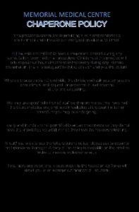 Chaperone Poster – Memorial Medical Centre